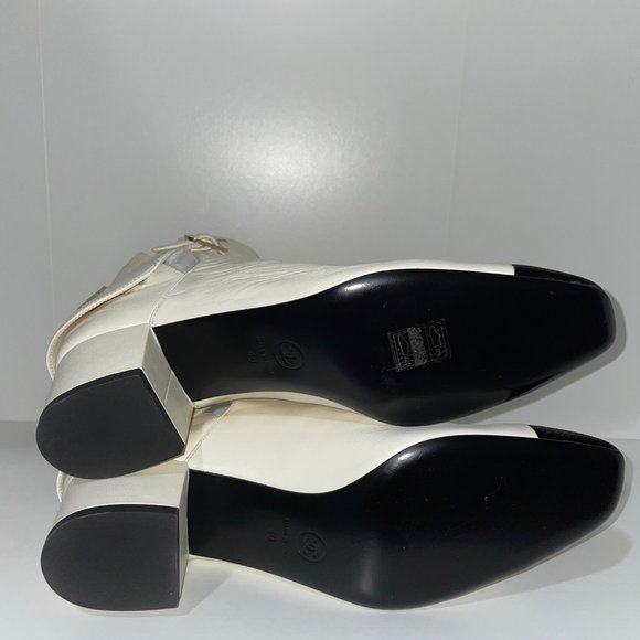 CHANEL | Shoes | Chanel Crowns Short Buckle Logo Boot 45mm | Poshmark